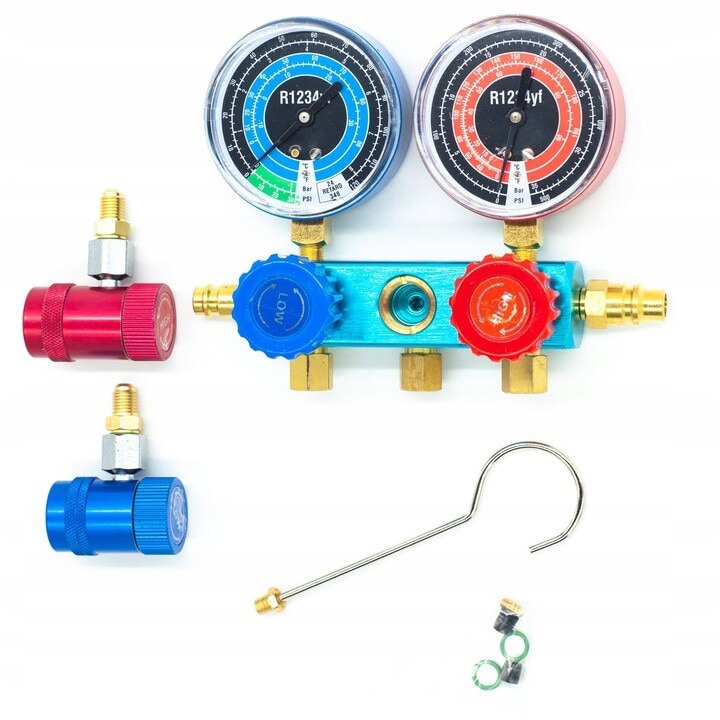 Trusa baterie manometre freon clima auto si AC 1234yf - eMAG.ro