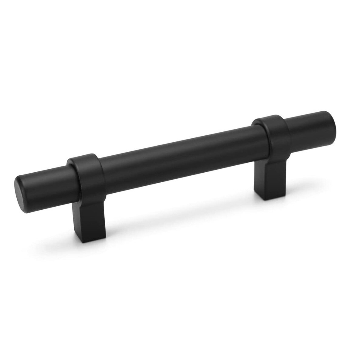 Set 4 manere mobila, Inox, 15 cm, Negru - eMAG.ro