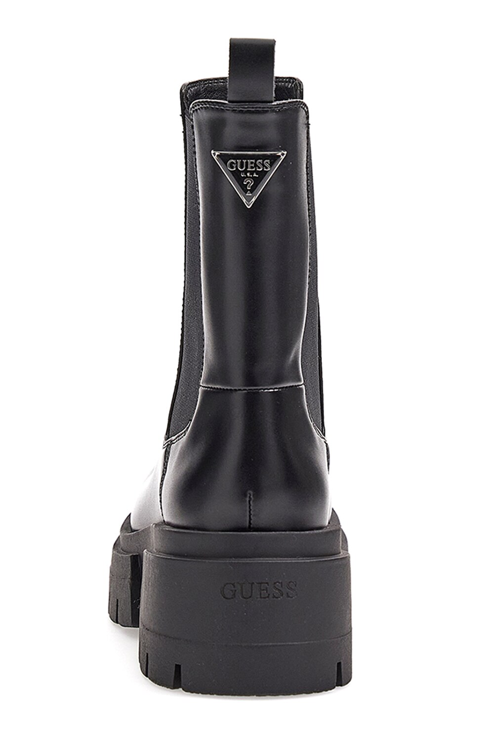 Guess, Ghete Chelsea cu toc masiv Charlotte, Negru, 36 - eMAG.ro