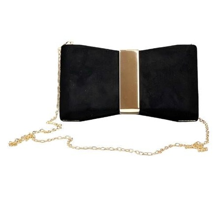 Poseta clutch fundita neagra cu auriu - eMAG.ro