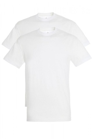 Set 2 Tricouri Simple Barbati, Model Elegant, 100% bumbac, Alb, S - eMAG.ro