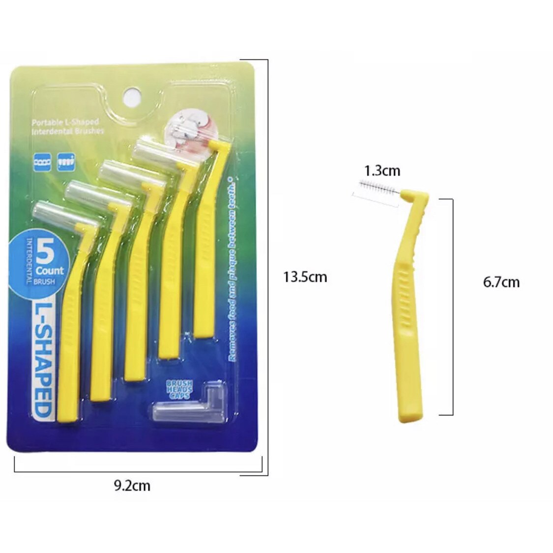 Set 5 Perii interdentare L-SHAPED, portabile in forma de L - eMAG.ro