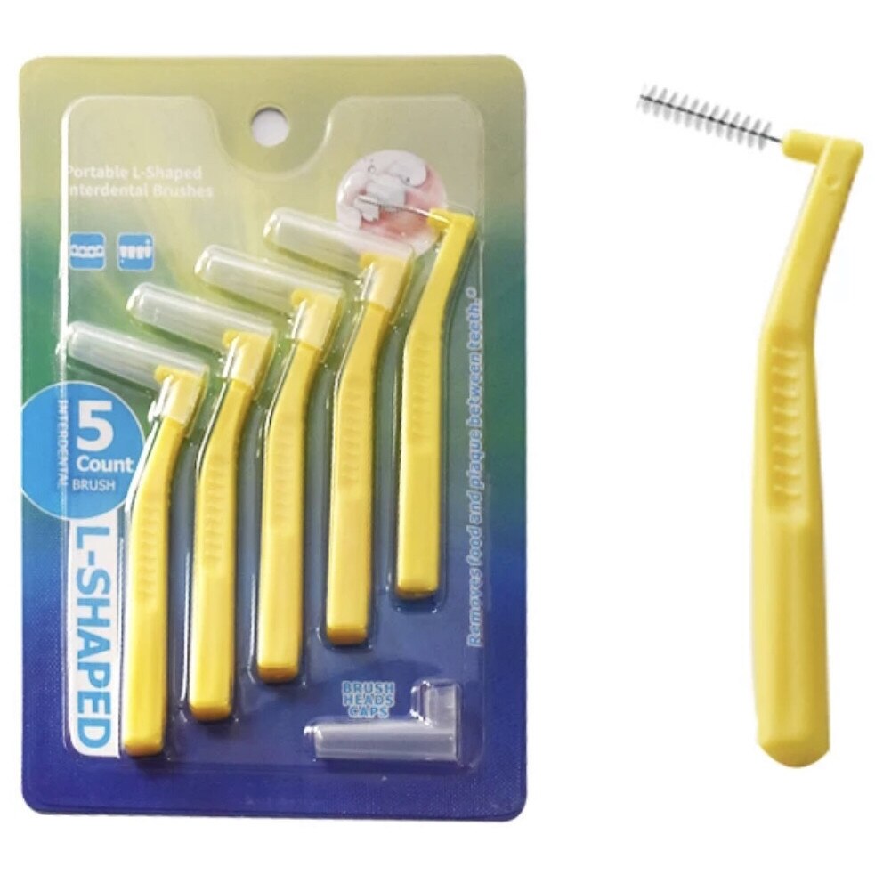 Set 5 Perii interdentare L-SHAPED, portabile in forma de L - eMAG.ro