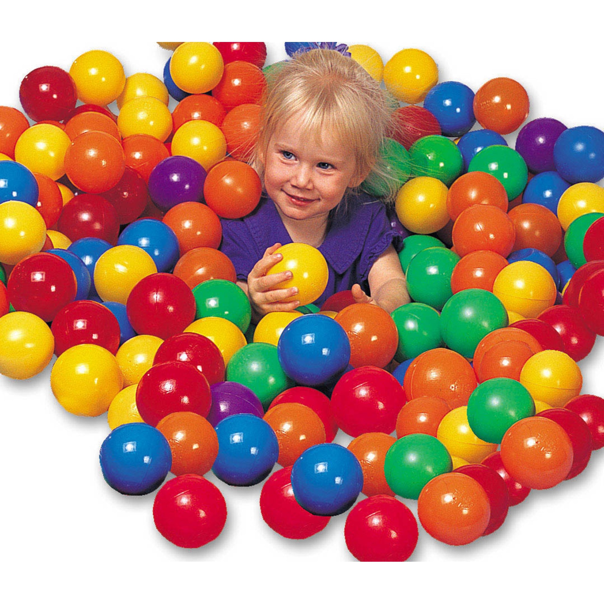 Set 100 mingi colorate Intex Fun Ballz, D 8 cm - eMAG.ro