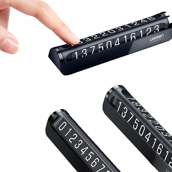 Suport Numar Auto Bord - Ugreen Parking (60326) - Black - eMAG.ro