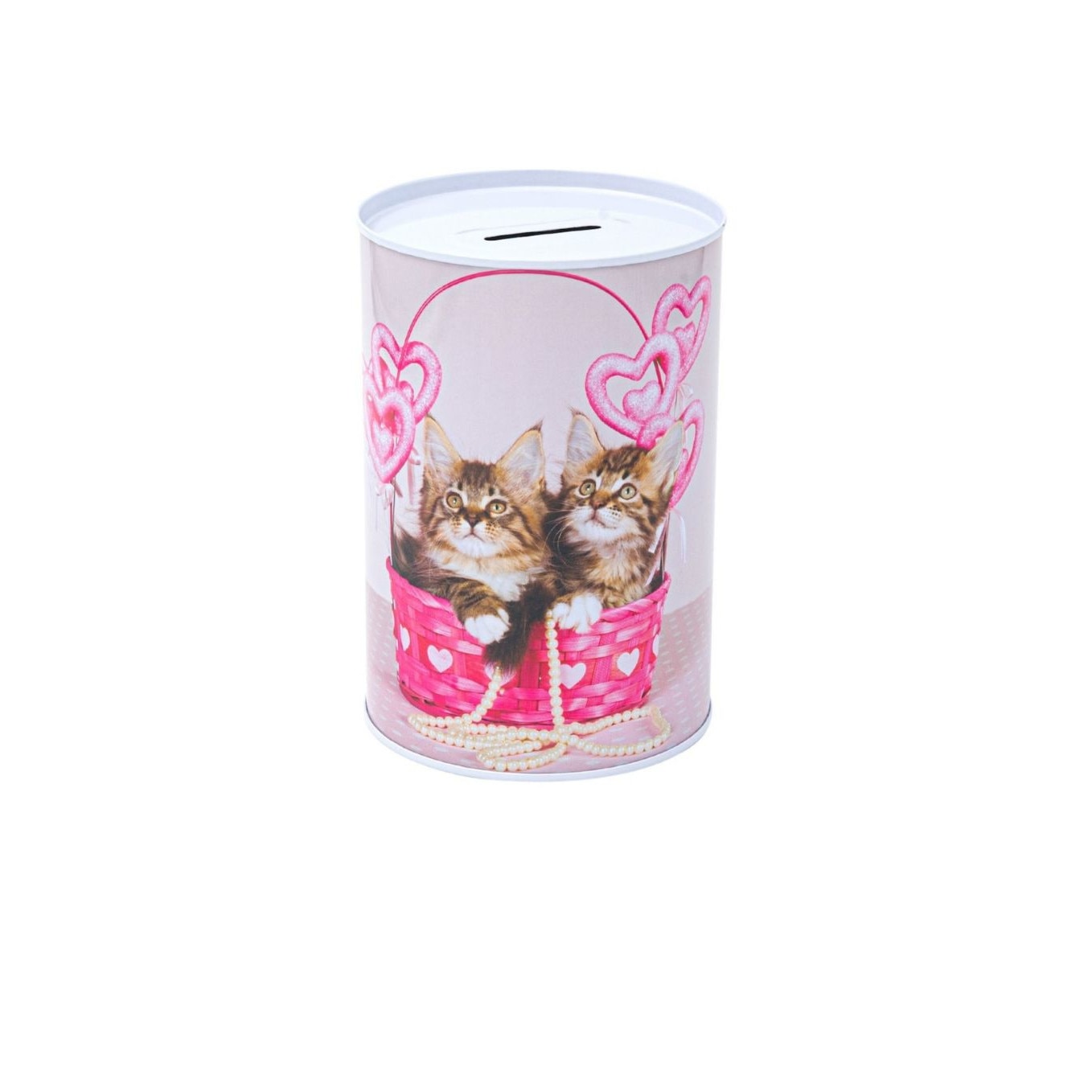 Pusculita metalica, 10x15 cm, model pisicute - eMAG.ro