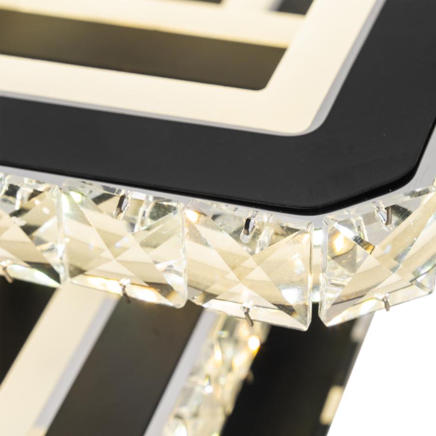 Lustra Led cristal cu Telecomanda, 168W, Negru, Dimabila, RGB - eMAG.ro