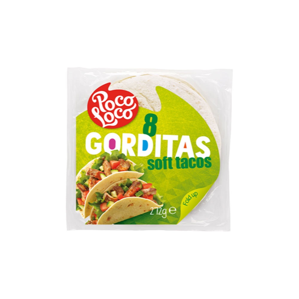 Set 8 lipii faina de grau Gorditas, Soft Tacos, Poco Loco, 272 g - eMAG.ro