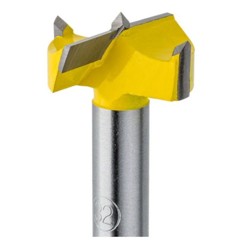 Freza conica, Otel/Carbura, 32 mm, Argintiu/Galben - eMAG.ro