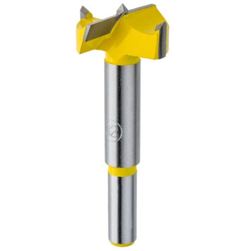 Freza conica, Otel/Carbura, 32 mm, Argintiu/Galben - eMAG.ro