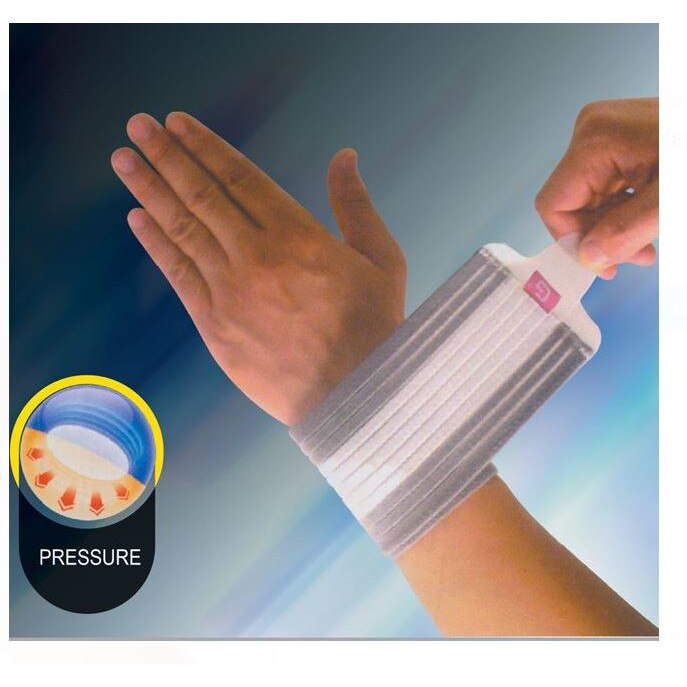 Suport elastic pentru incheietura mainii, gri, ajustabil - eMAG.ro