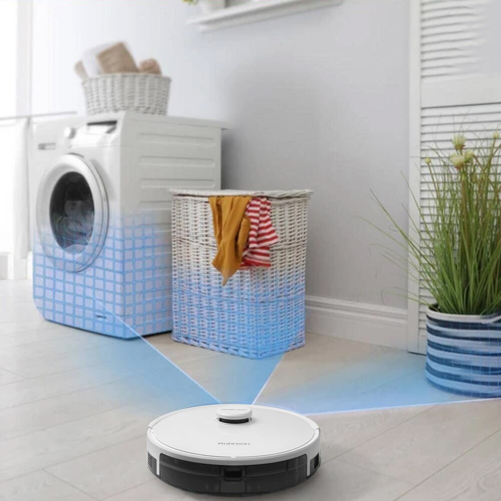 Robot aspirator cu mop si Wi-Fi, Rohnson Mamba Robot+ RM02 - eMAG.ro