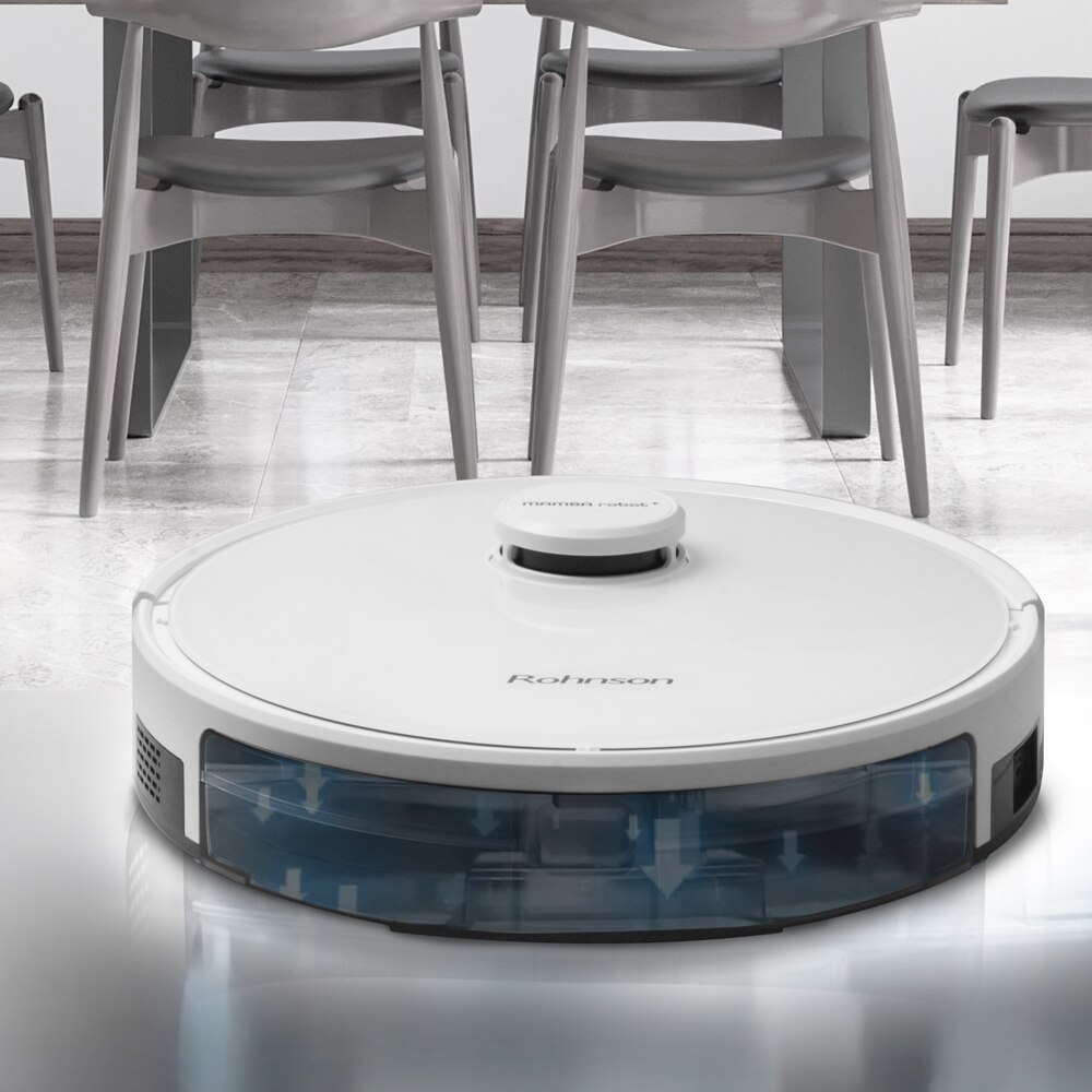 Robot aspirator cu mop si Wi-Fi, Rohnson Mamba Robot+ RM02 - eMAG.ro