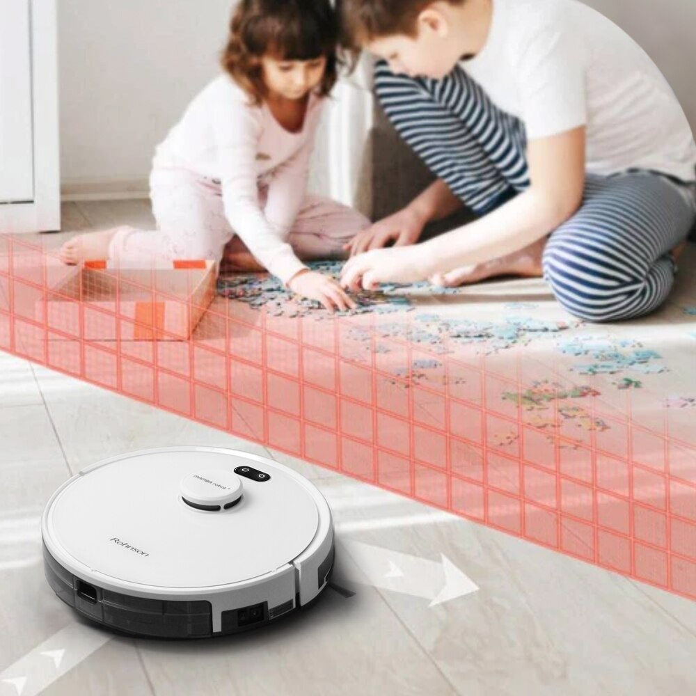Robot aspirator cu mop si Wi-Fi, Rohnson Mamba Robot+ RM02 - eMAG.ro