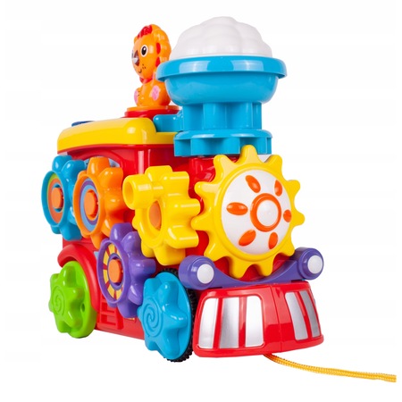 Интерактивна играчка Happy Max Locomotive, множество музикални звуци и ...