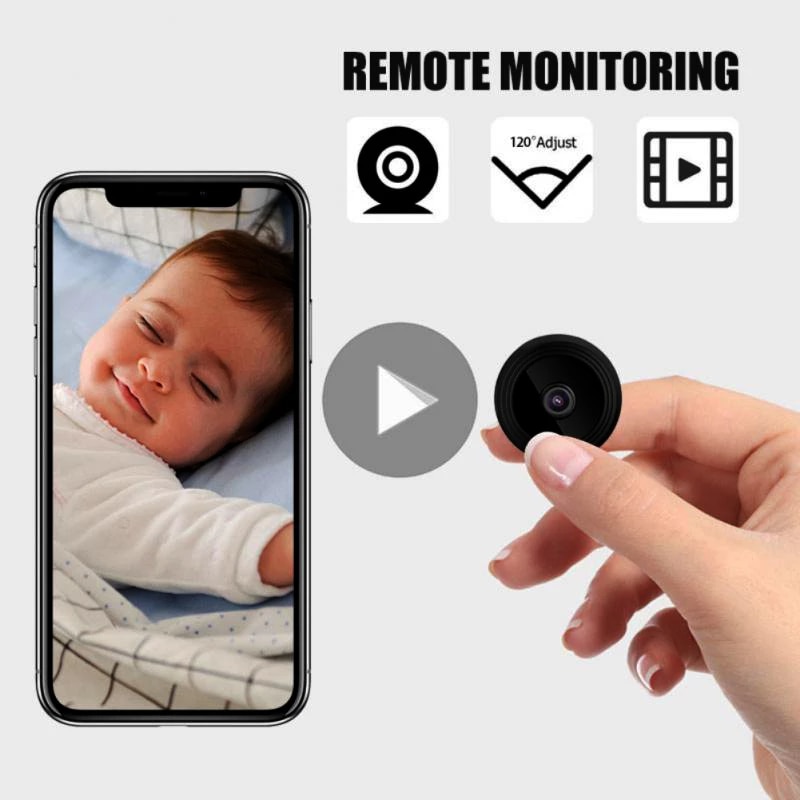 Mini Camera Spion SYNO, WIFI, Night-Vision, Suport Magnetic, Rezolutie ...