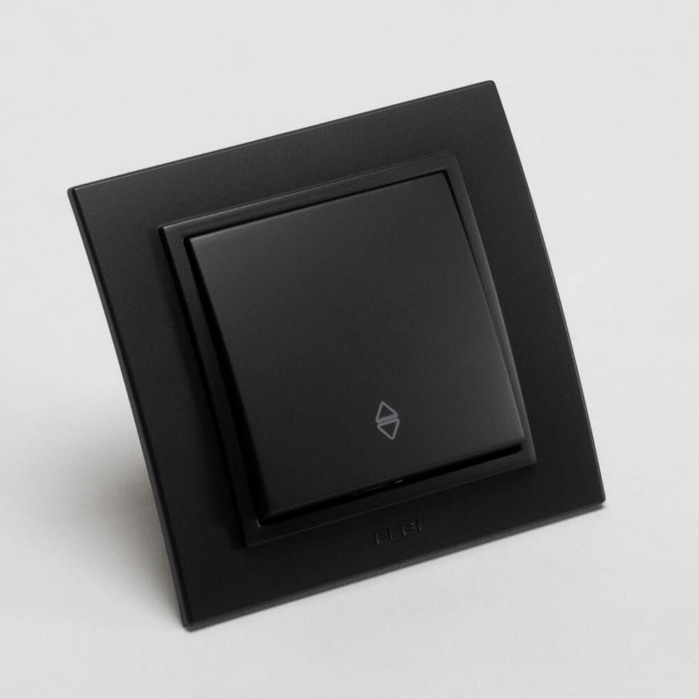 Intrerupator Cap Scara 10A, incastrat, Culoare Negru Mat, 220-240V, ZN ...