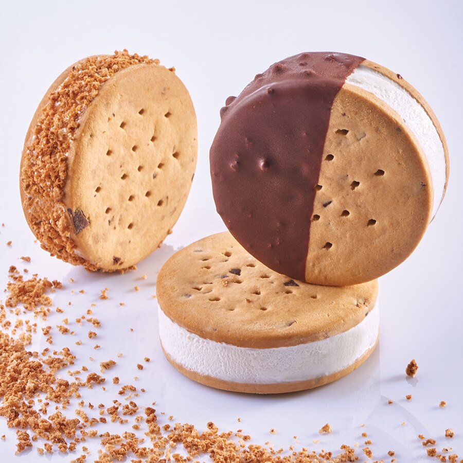 Set 3 Matrite Plastic Inghetata Sandwich Cookie Pro Rotunda Ø7.8cm ...