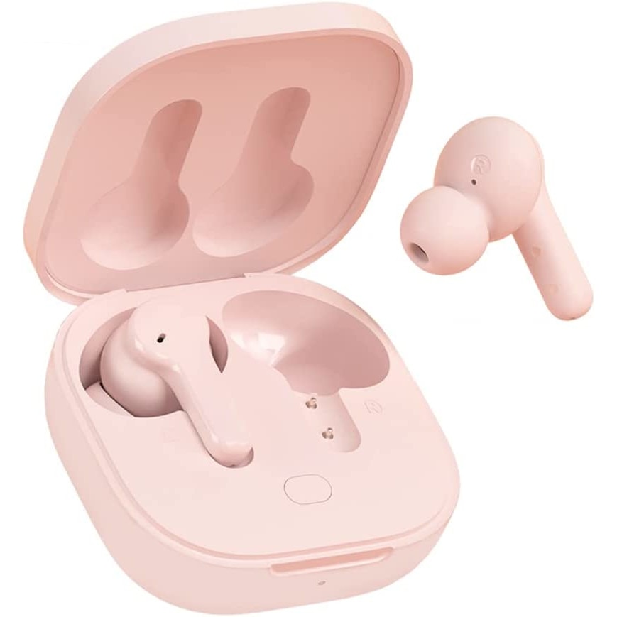 Casti fara fir, QCY, T13, Bluetooth 5.1, Control tactil, Roz - eMAG.ro