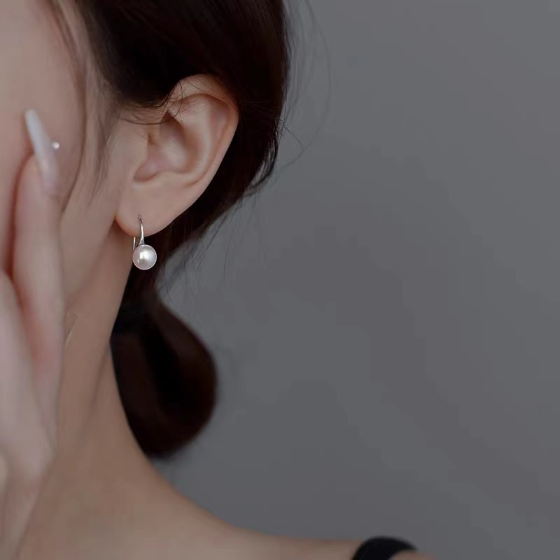 Cercei Argint cu Perle Naturale Buton, Diva4u, Argint 925/Perle ...