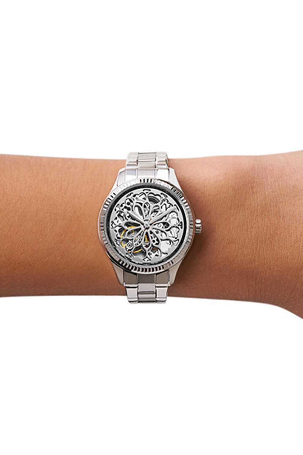 Fossil, Ceas automatic din otel inoxidabil, Argintiu - eMAG.ro