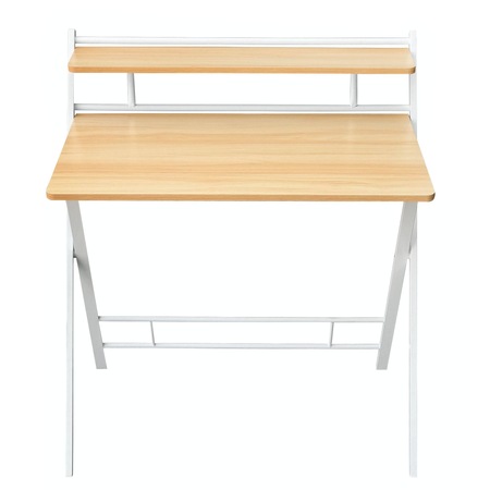 Birou Pliabil SPAK cu structura din metal alb si blat MDF, dimensiuni ...