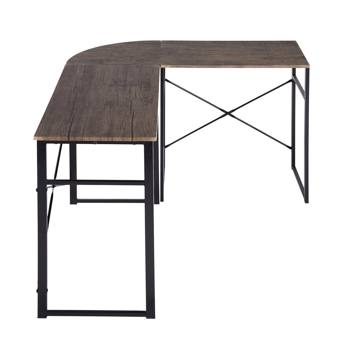 Birou coltar cu design modern, dimensiuni 123 x 72 x 100 cm, structura ...