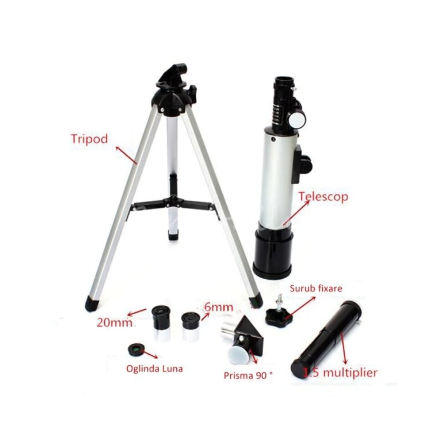 Telescop Astronomic Profesional, HYT ®, Cu Trepied Din Aluminiu ...