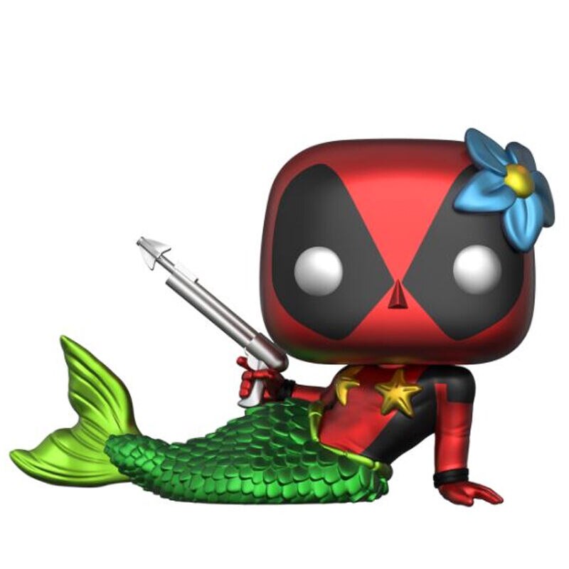 Set Figurina POP & Tee Marvel Deadpool Mermaid Exclusive M size - eMAG.ro