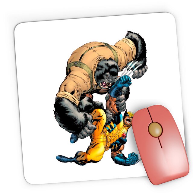 Mousepad Gaming Wolverine Fight Monkey Monster Protect Humans, 21x19 см ...
