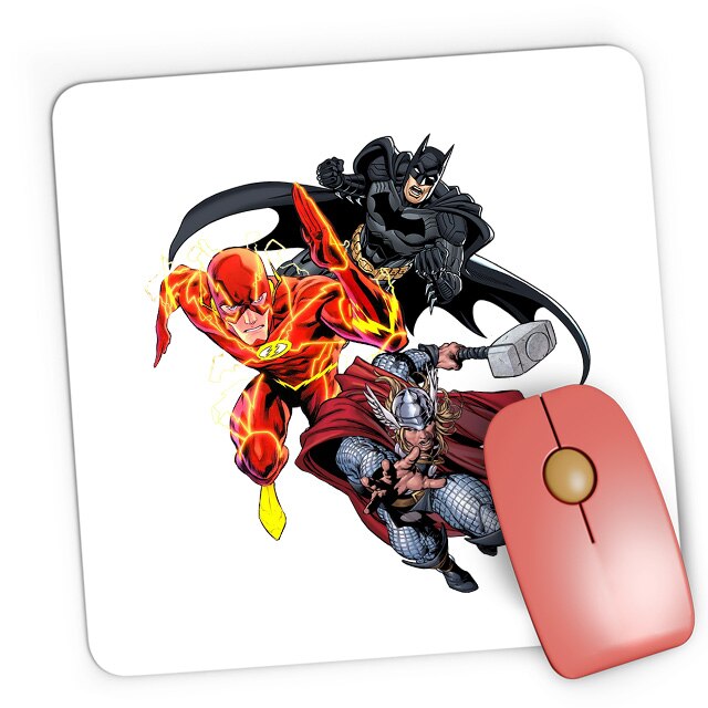 Гейминг подложка за мишка Flash Batman Thor Multiverse Super Powers ...