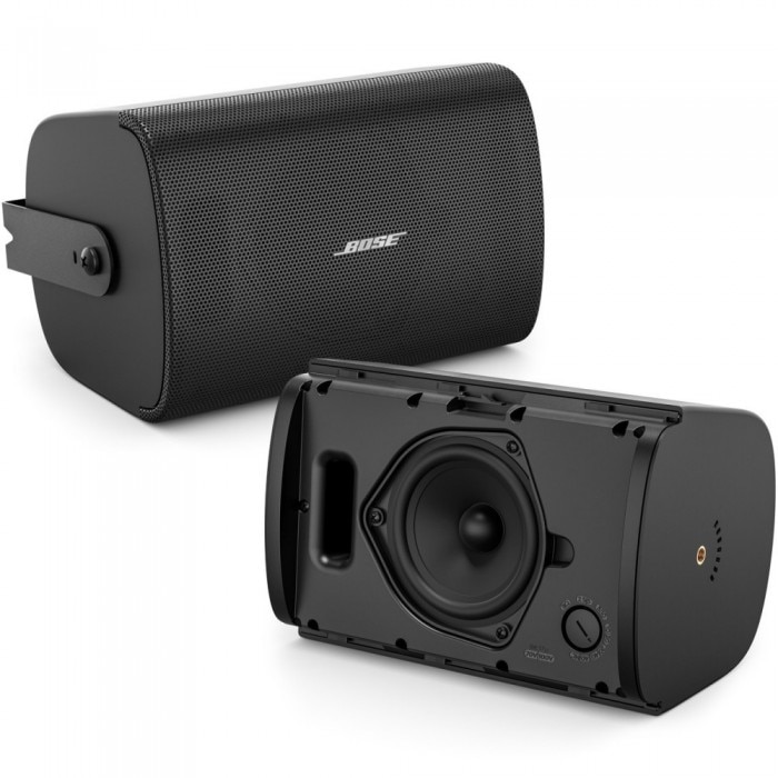 Sistem sonorizare exterior Bose FS4SE cu Amplificator wi-fi, Internet radio, 8 boxe negre ...