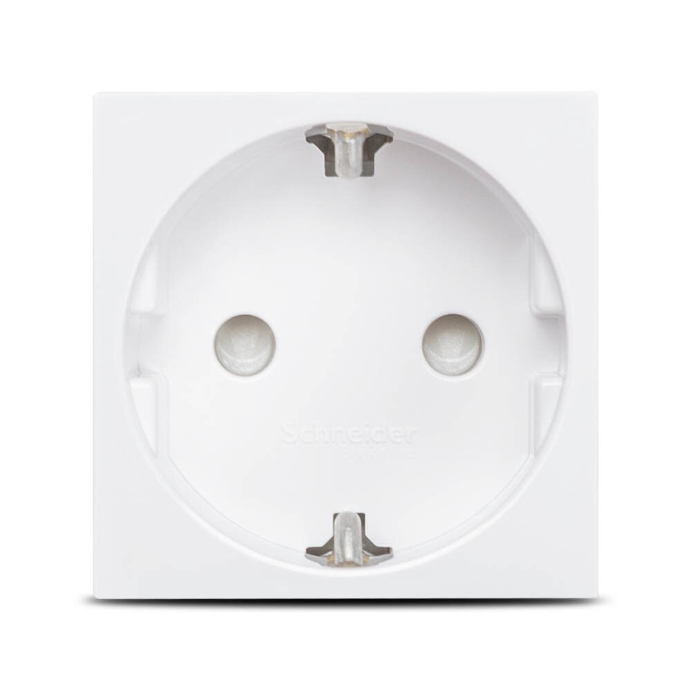 Priza Schuko protectie copii Schneider Electric Studio cu impamantare ...