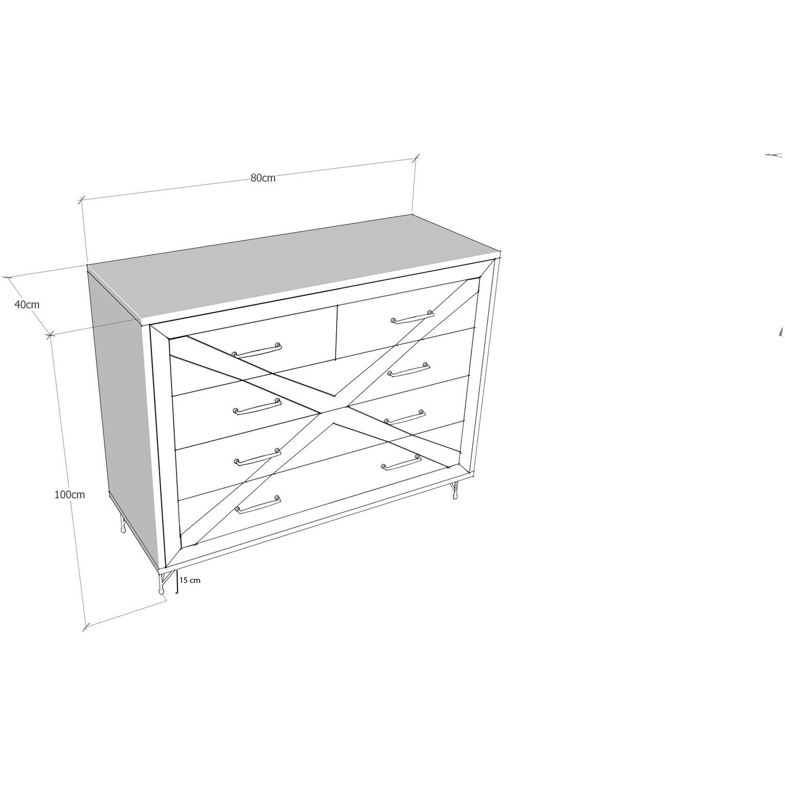 Comoda Kalune Design Comfort, 5 sertare, PAL melaminat, 80x40x100xcm ...