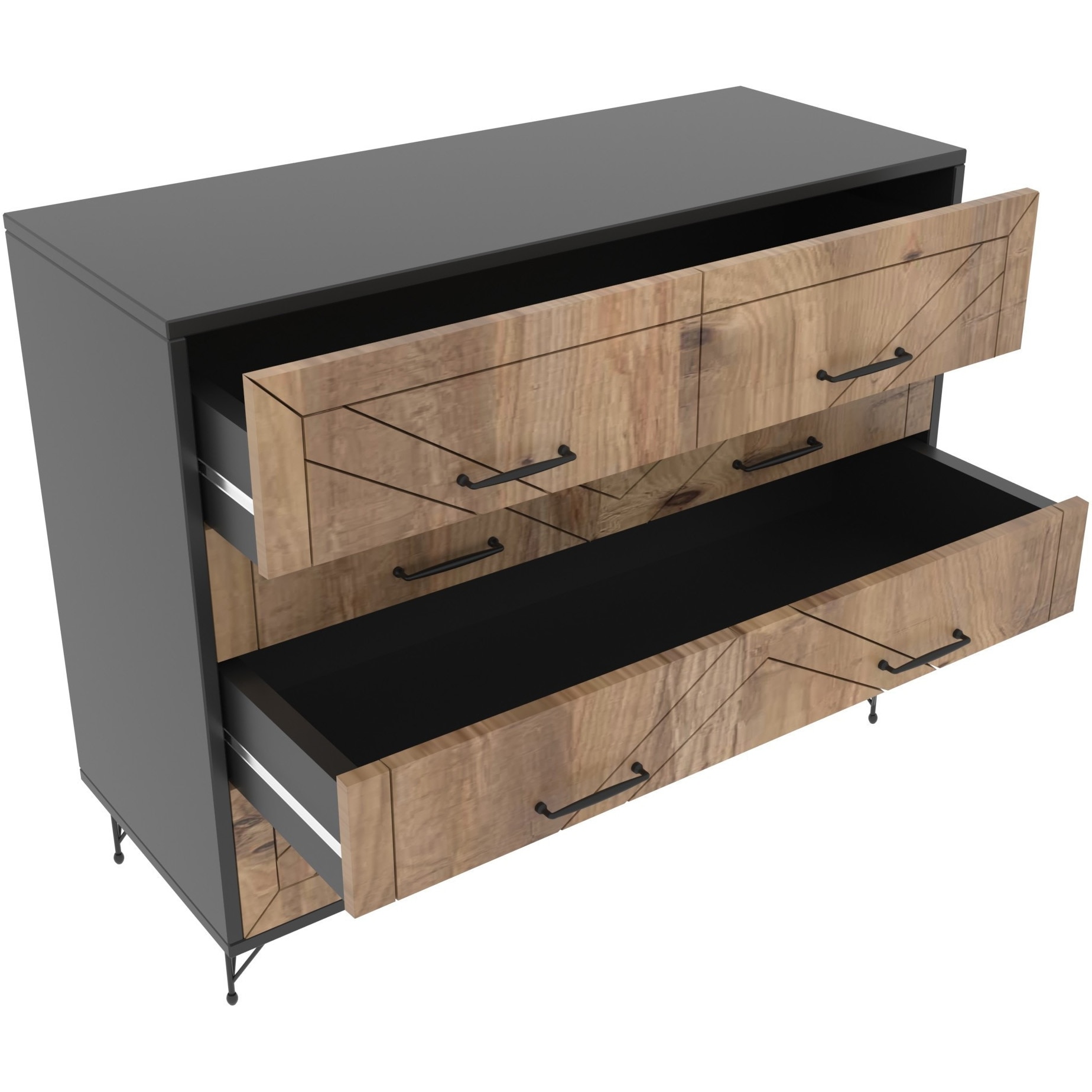 Comoda Kalune Design Comfort, 5 sertare, PAL melaminat, 80x40x100xcm ...