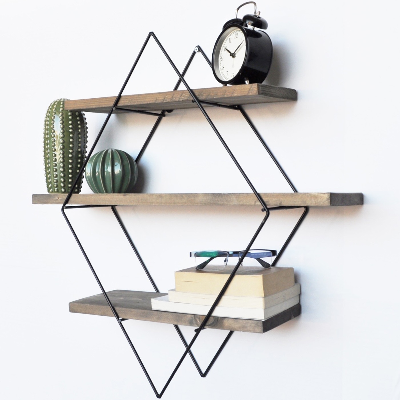 Etajera Kalune Design Lola, molid, 60x14x60xcm, Nuc - eMAG.ro