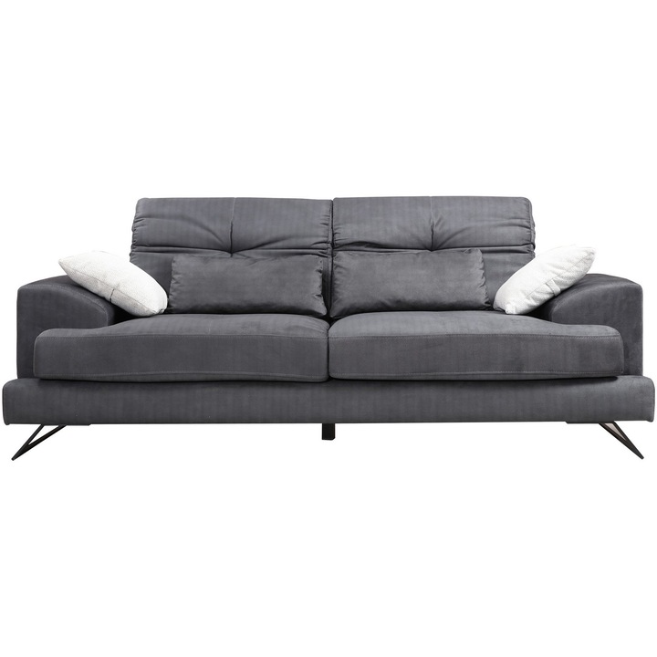 Canapea fixa cu 2 locuri Atelier Del Sofa Frida, 185x79x92cm, Antracit ...