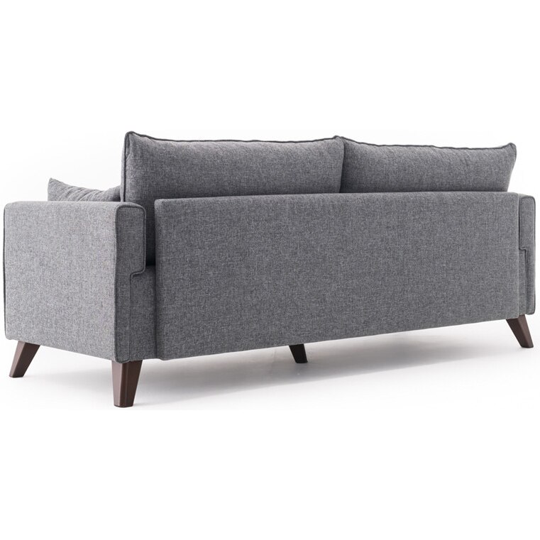Canapea fixa cu 3 locuri Atelier Del Sofa Bella, 208x85x81cm, Gri - eMAG.ro