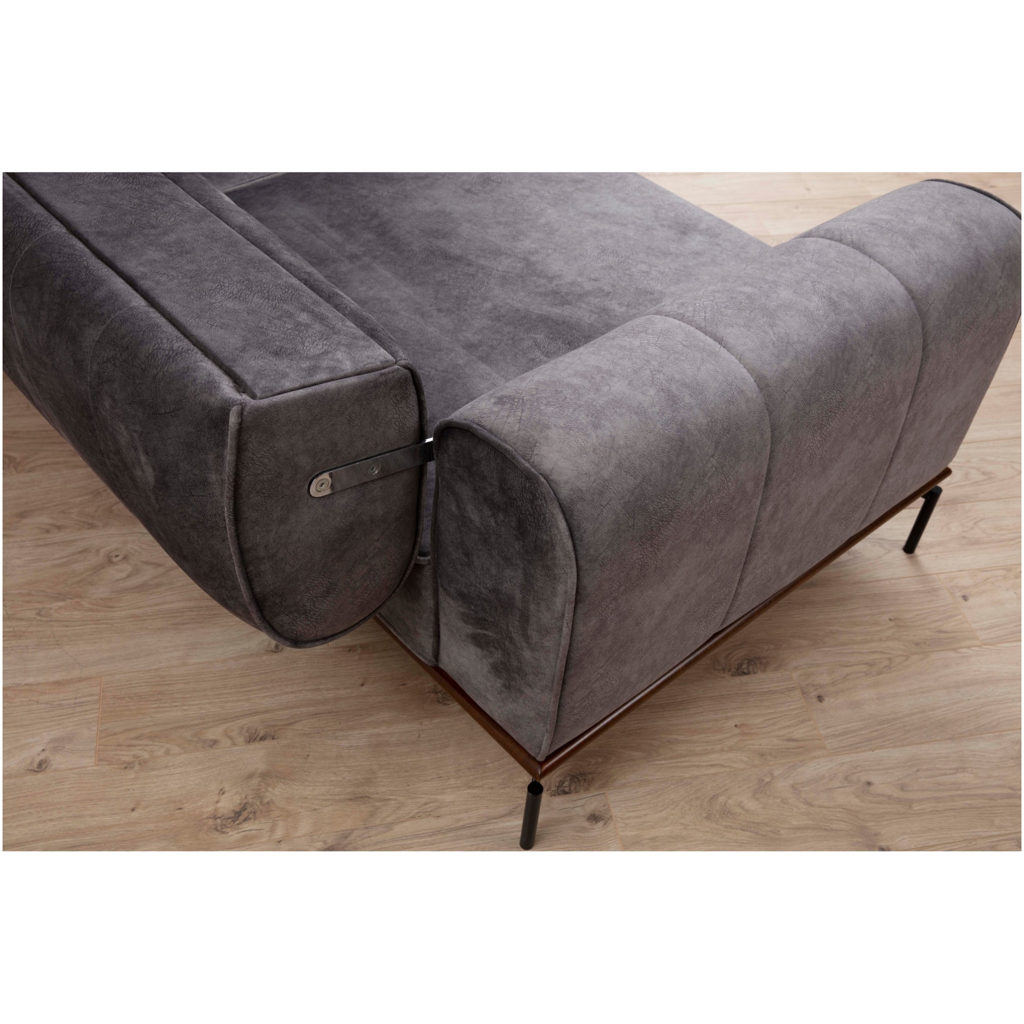 Canapea fixa cu 3 locuri Atelier Del Sofa Fallon, 194x98x83cm, Antracit ...