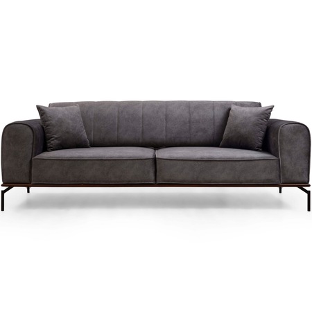 Canapea fixa cu 3 locuri Atelier Del Sofa Fallon, 194x98x83cm, Antracit ...