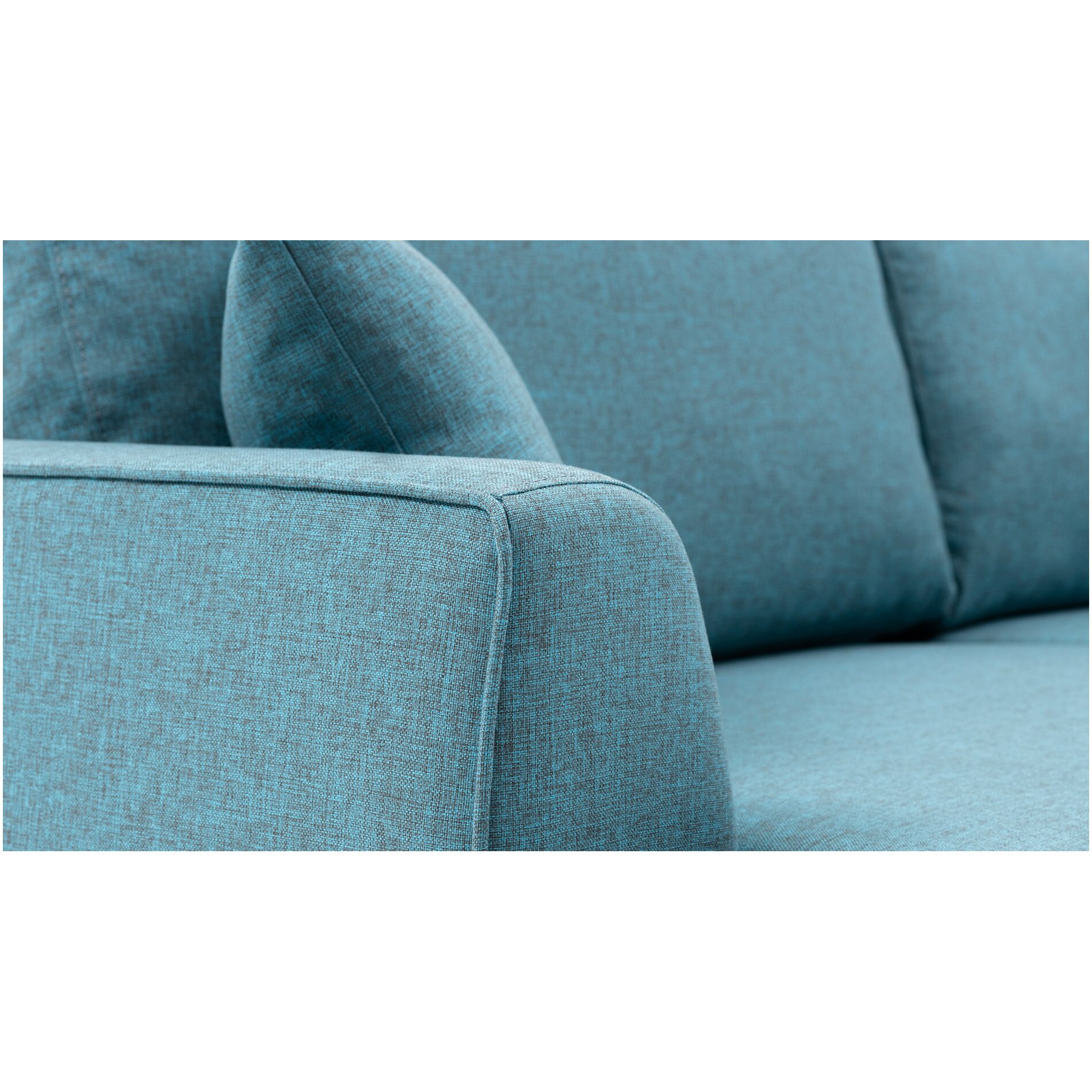 Canapea fixa cu 3 locuri Atelier Del Sofa Felix, 230x90x98cm, Turcoaz ...