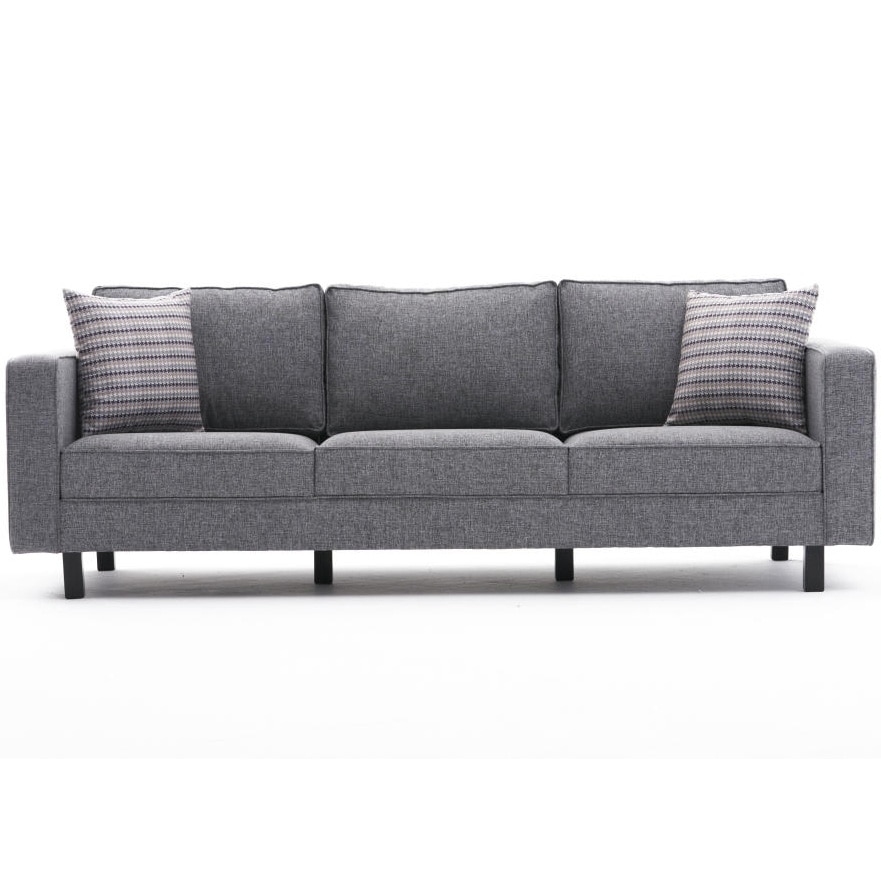 Canapea fixa cu 3 locuri Atelier Del Sofa Laurel, 222x91x83cm, Gri ...