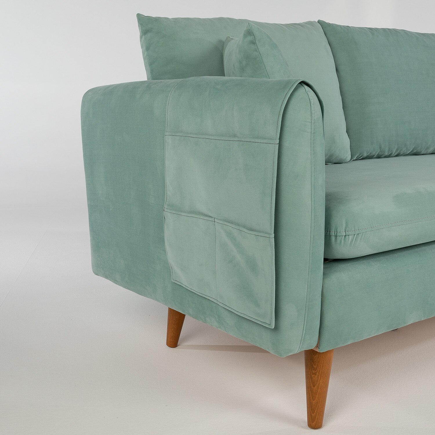 Canapea fixa cu 3 locuri Atelier Del Sofa Sofia, 215x91x85cm, Verde ...