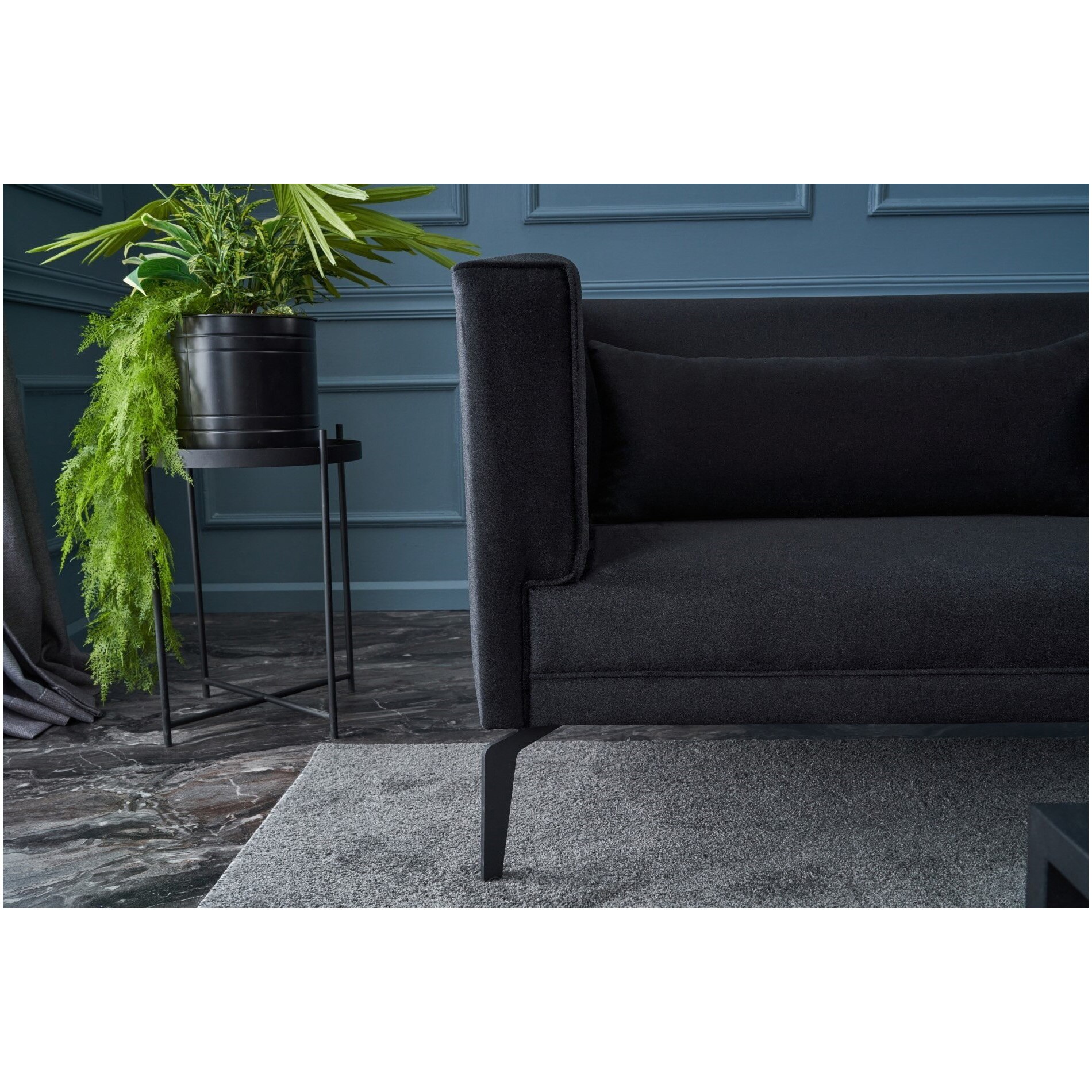 Coltar modular Atelier Del Sofa Addison, 274x76x173cm, Negru - eMAG.ro