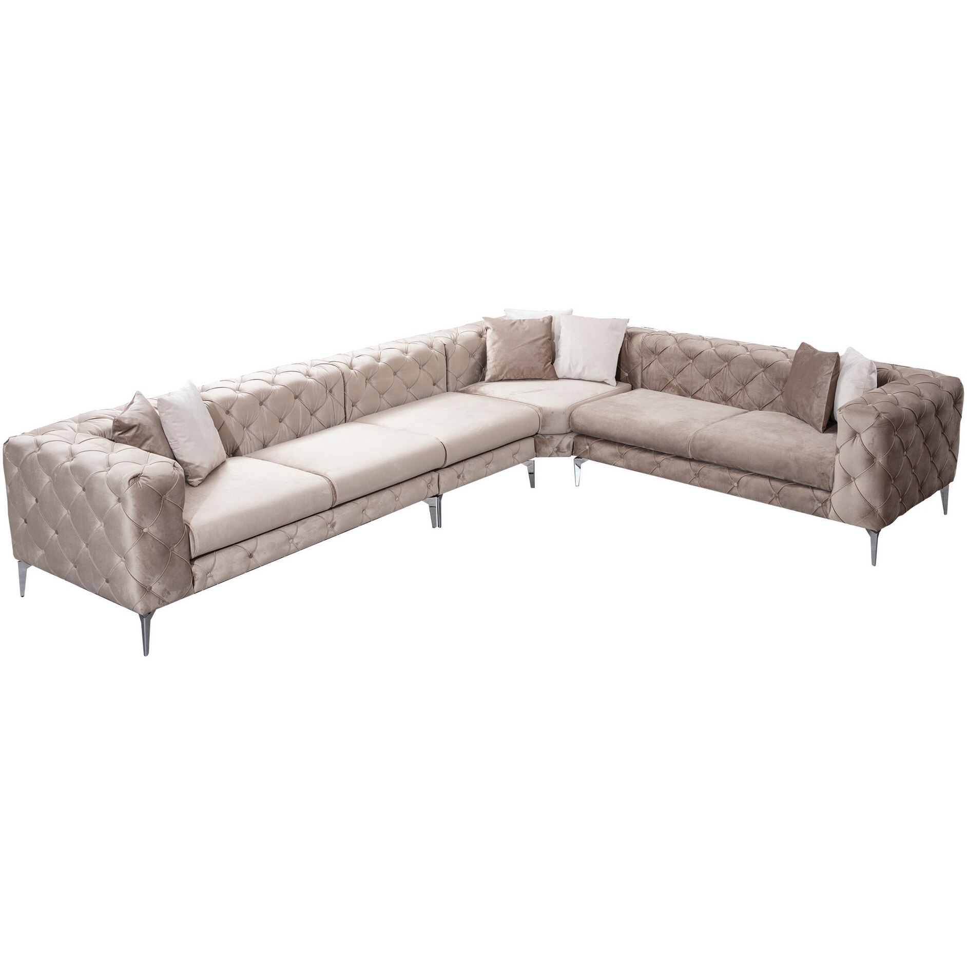 Coltar modular Atelier Del Sofa Almira, 350x90x73cm, Bej - eMAG.ro