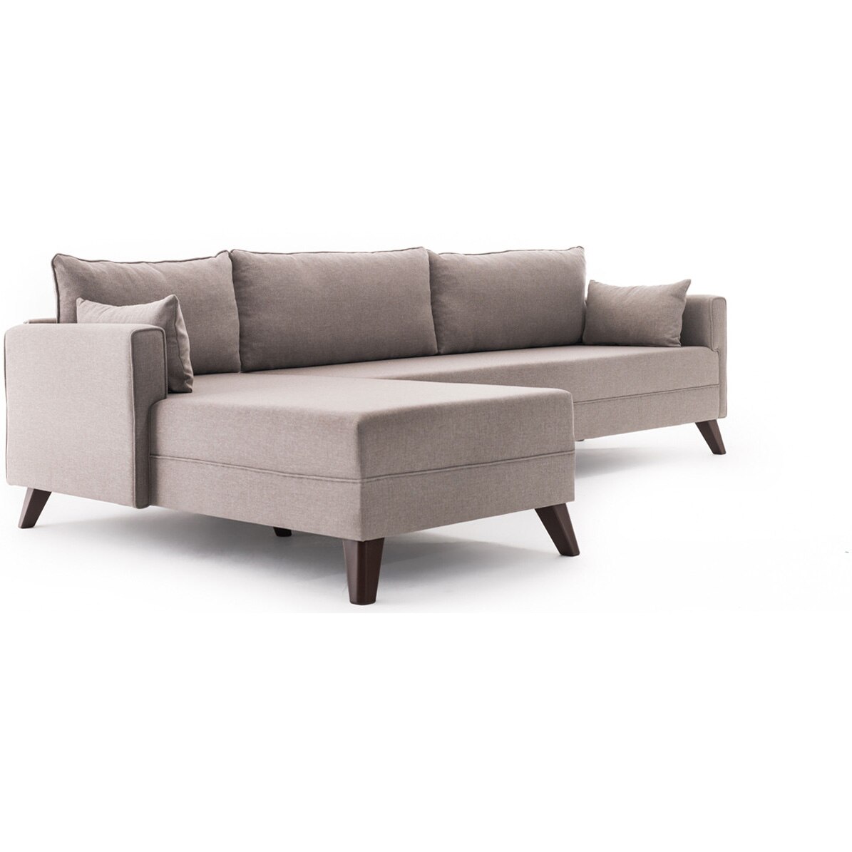 Coltar modular Atelier Del Sofa Bella, 275x85x165cm, Cream - eMAG.ro