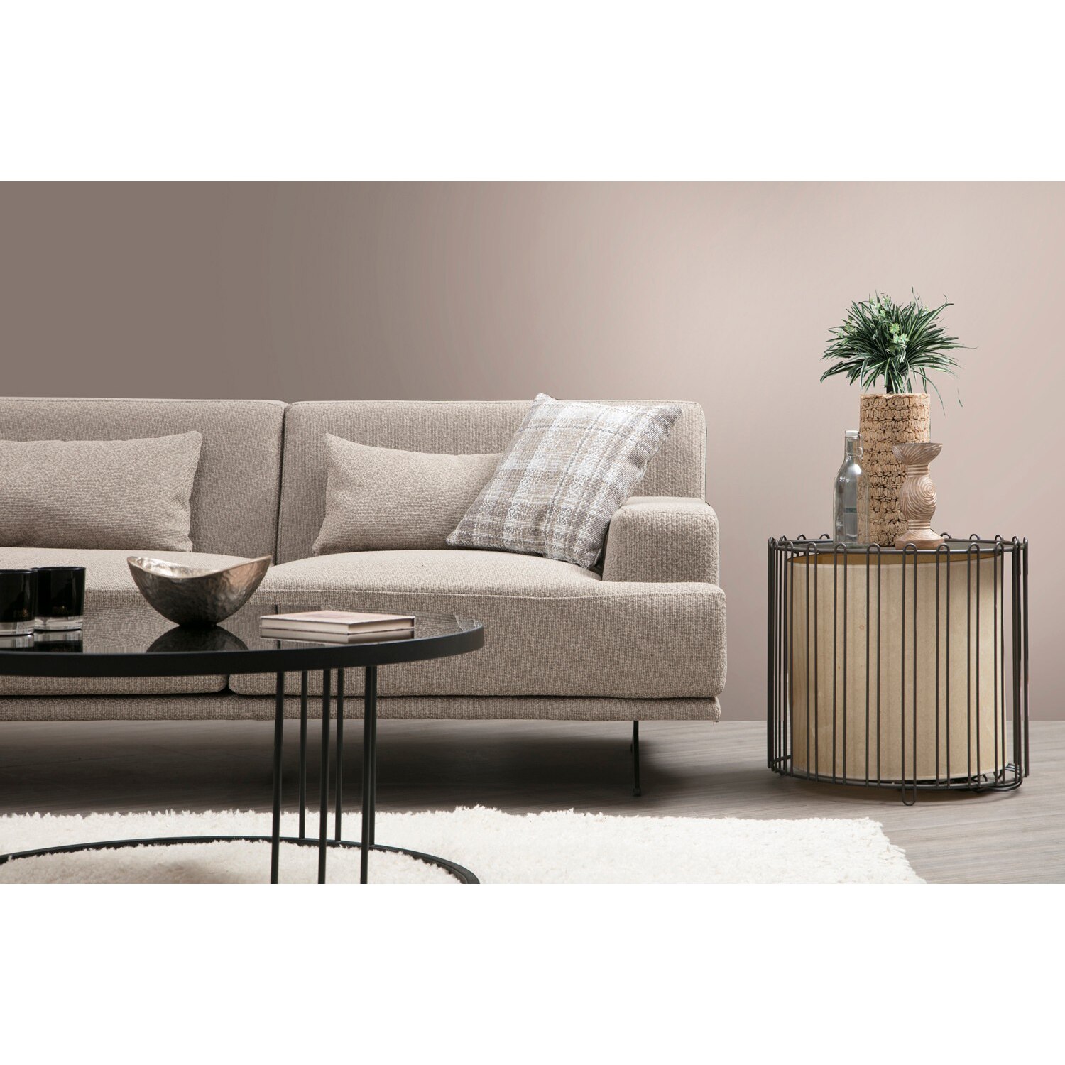 Coltar modular Atelier Del Sofa Bentley, 303x188x80cm, Bej - eMAG.ro
