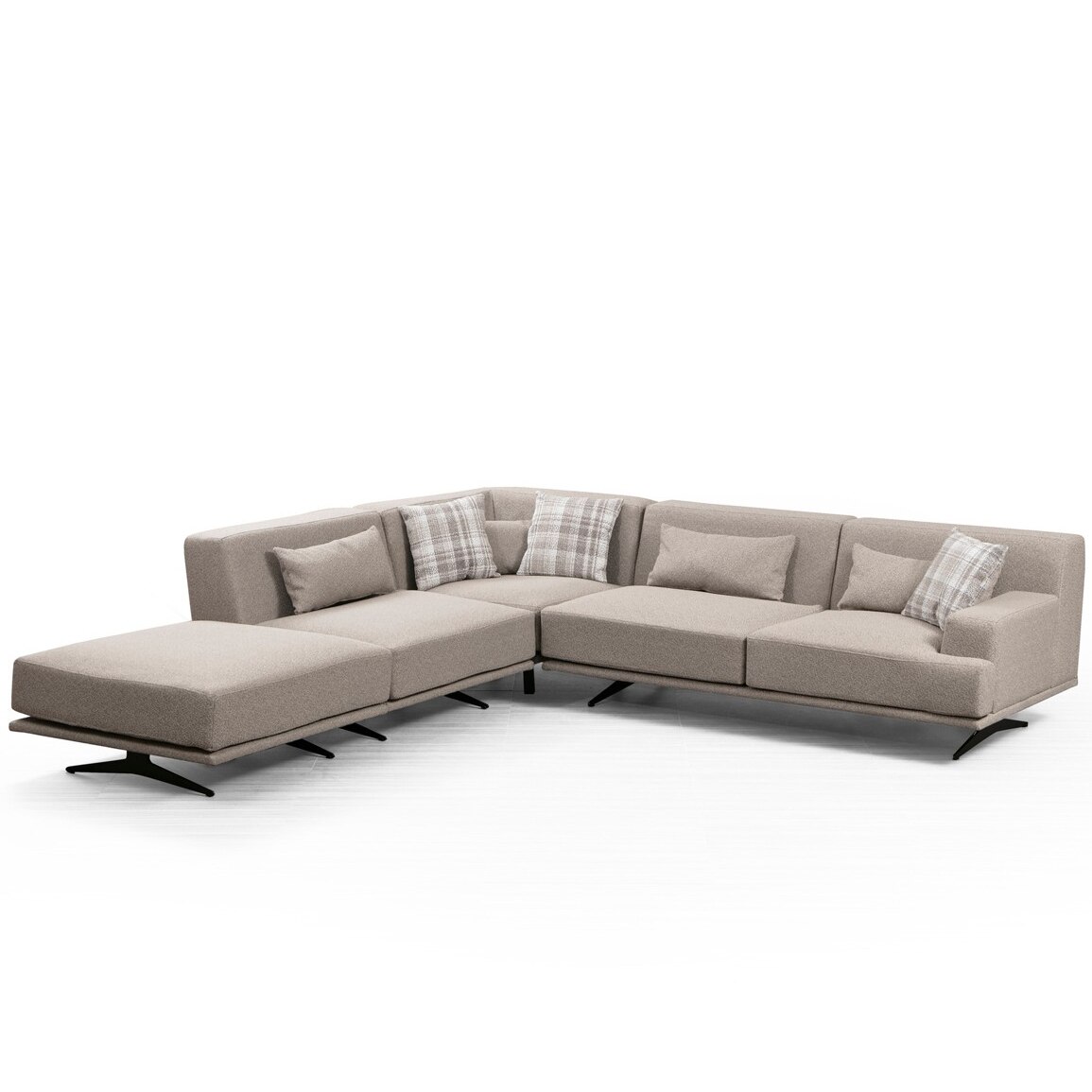 Coltar modular Atelier Del Sofa Bentley, 303x188x80cm, Bej - eMAG.ro
