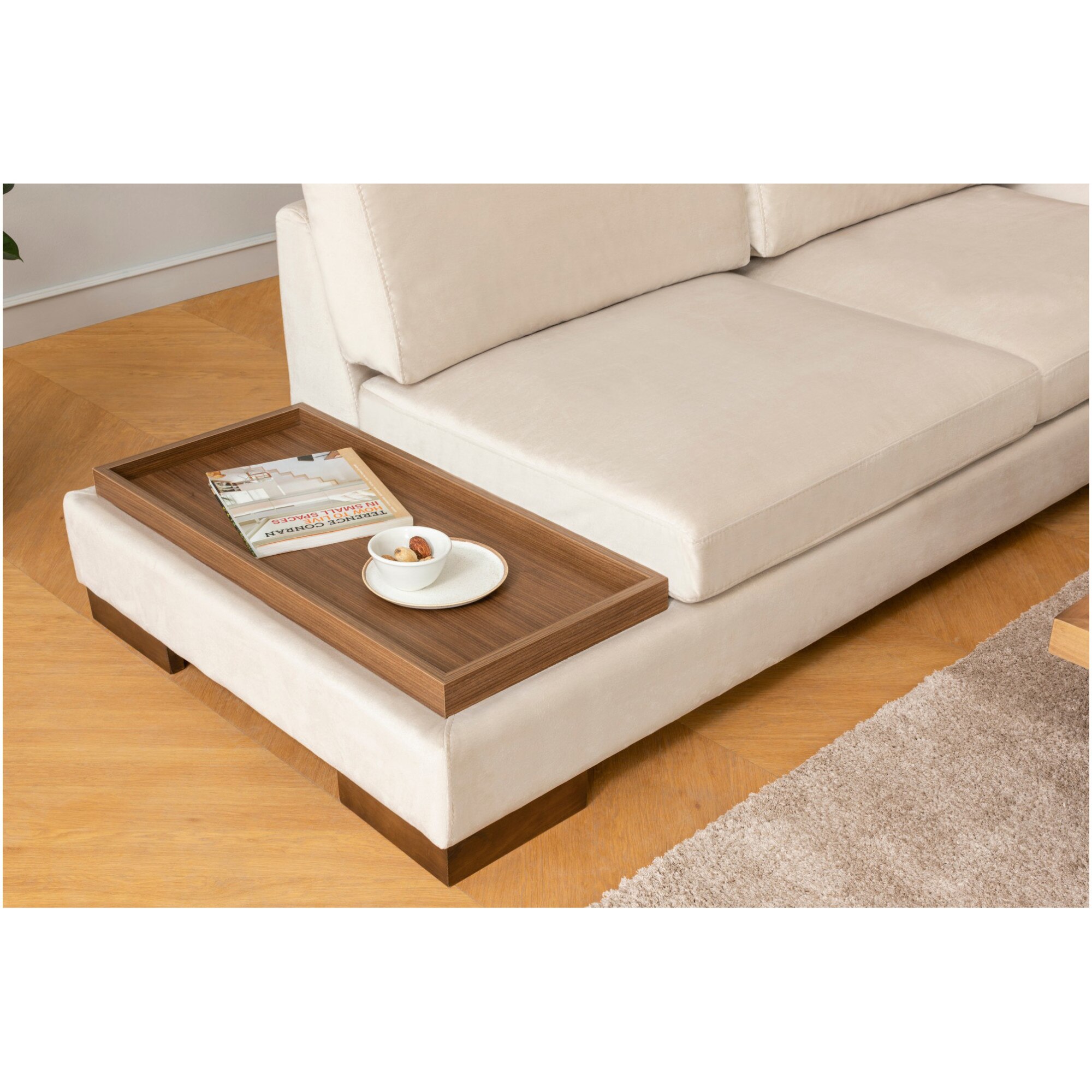 Coltar modular Atelier Del Sofa Casey, 313x97x63cm, Bej - eMAG.ro