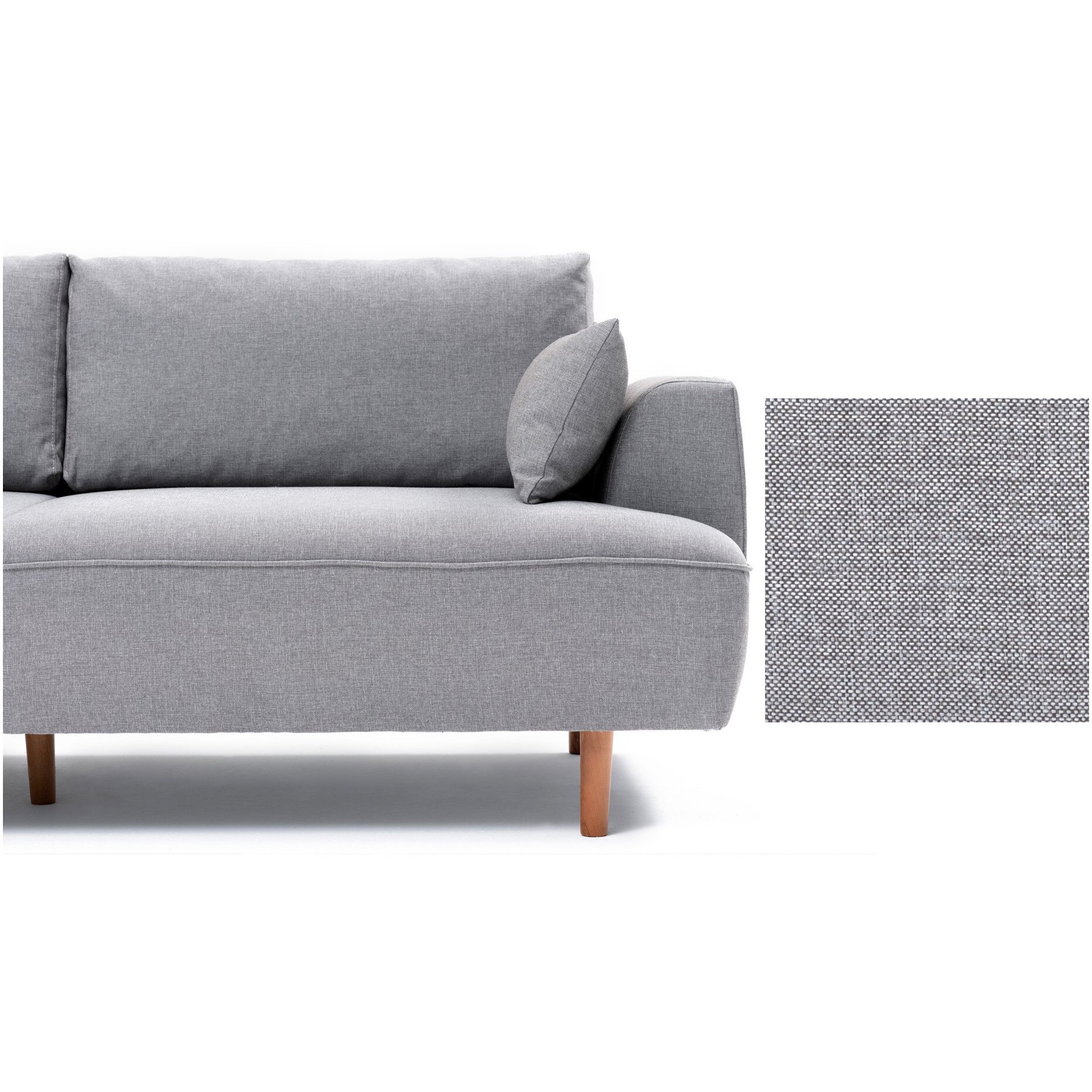 Coltar modular Atelier Del Sofa Felix, 236x90x195cm, Gri deschis - eMAG.ro
